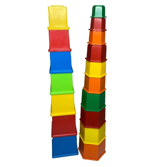 Playskool | Toys | Vintage Playskool Alphabet Stacking Nesting Blocks ...